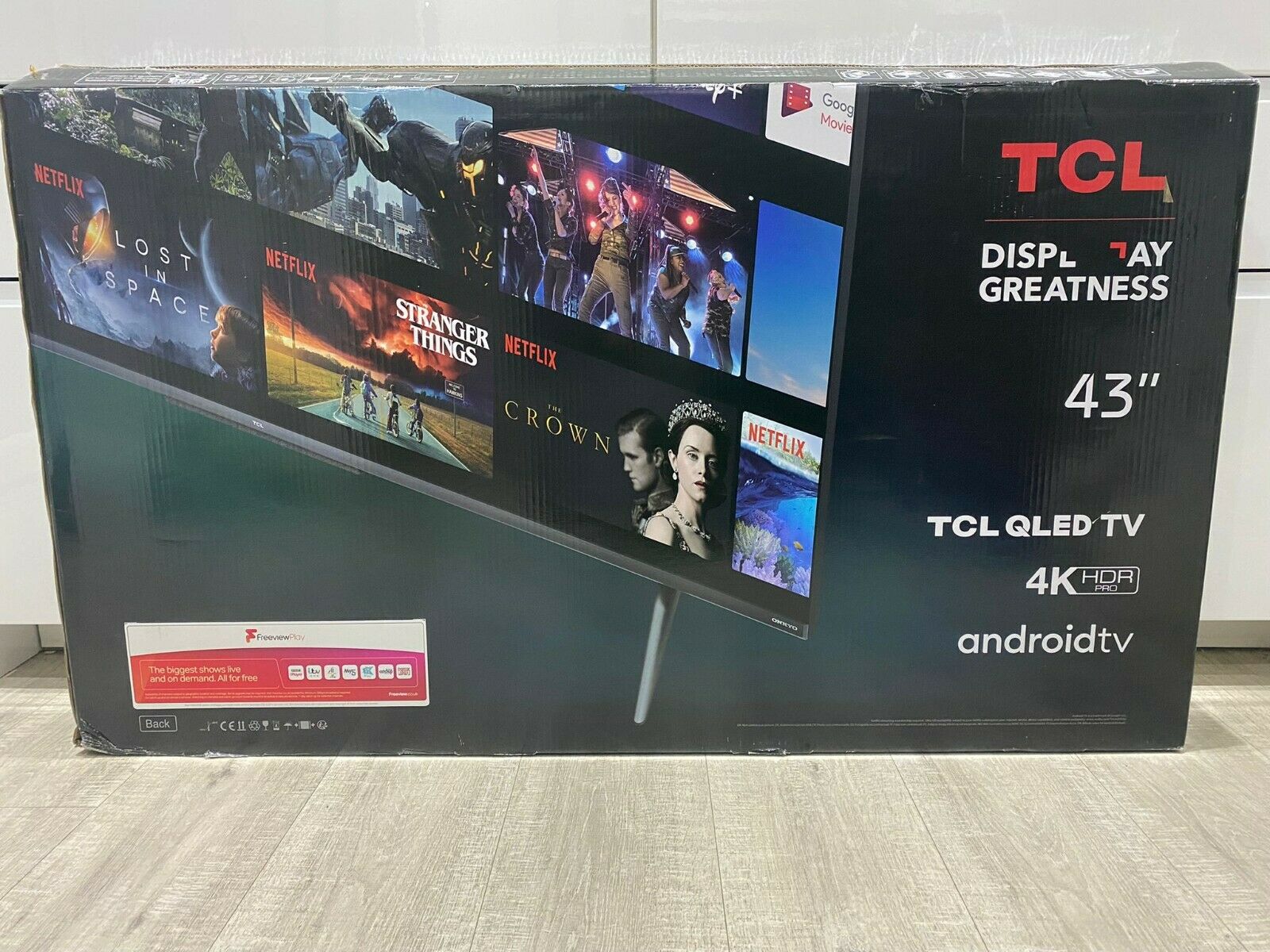TCL 43C720K 43" QLED 4K Ultra HD Smart Android TV - Sound and Vision Direct